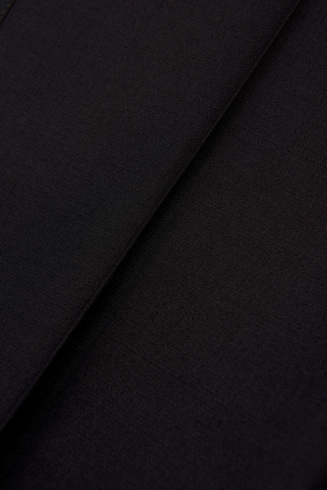 Regular Fit Tuxedo Microstructure Trousers - Black | Oscar Jacobson