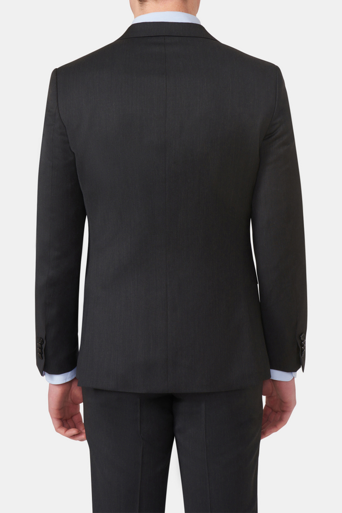 Regular Fit Microstructure Blazer - Grey | Oscar Jacobson