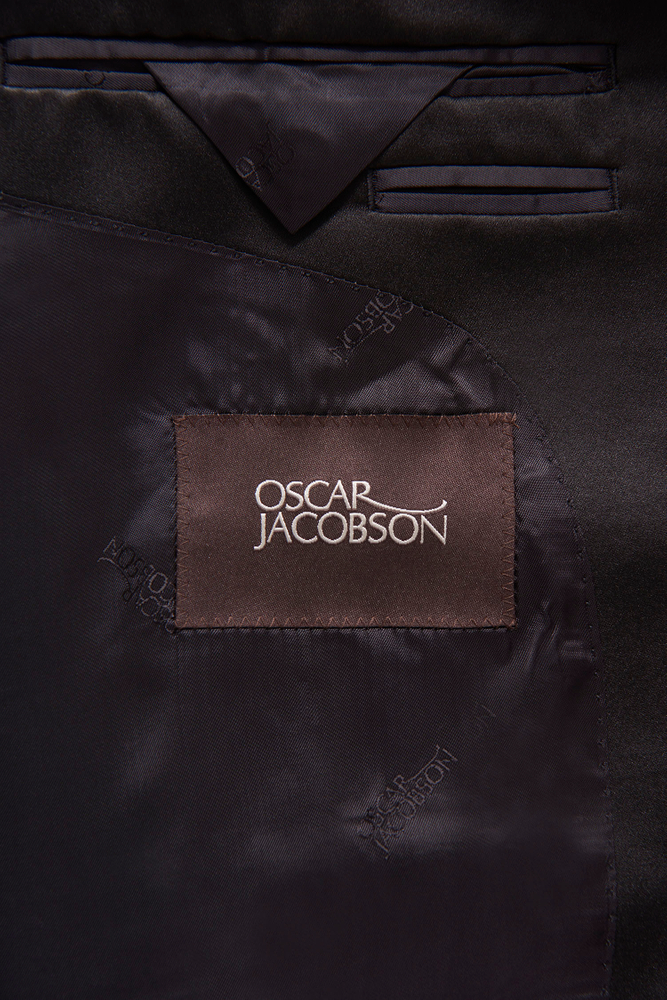 Regular Fit Smokingblazer Fløyel - Rød | Oscar Jacobson