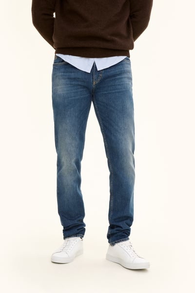 Slim Fit Denim Trousers - Blue | Oscar Jacobson