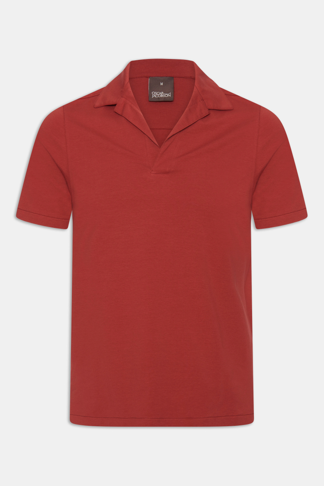 Slim Fit Stretchig Piké - Rød | Oscar Jacobson