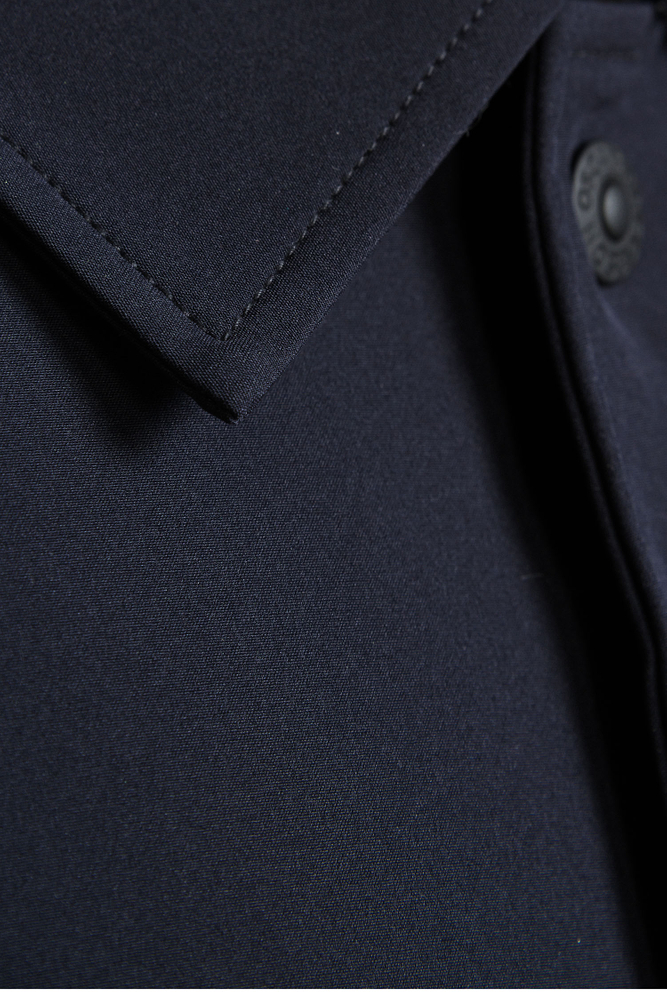 Regular Fit Technical Coat - Dark blue | Oscar Jacobson