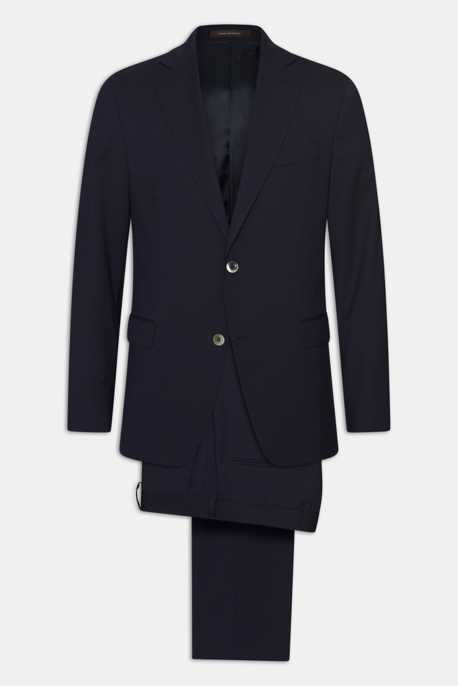 Regular Fit Tropical Wool Kostym - Mörkblå | Oscar Jacobson