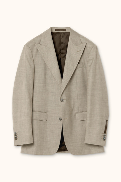 Regular Fit Ullblazer Twill - Beige | Oscar Jacobson